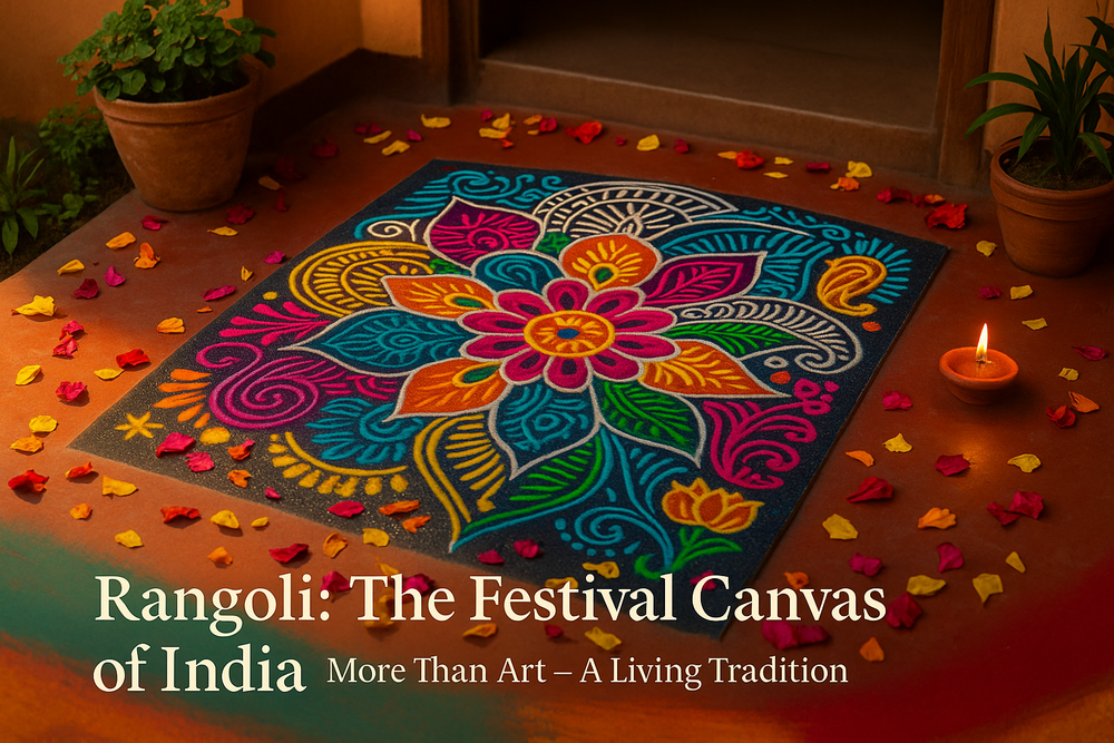 Rangoli in Indian Festivals - Sacred Art Celebrating Indian Culture